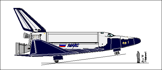 Lux's type collection - Russian - MAKS-OS space shuttle